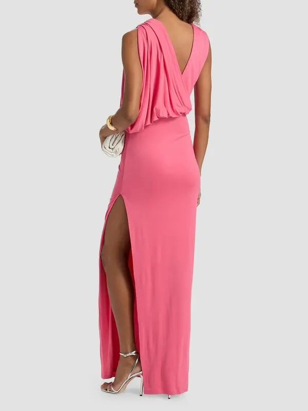 Black Halo Norissa Draped Maxi Dress
