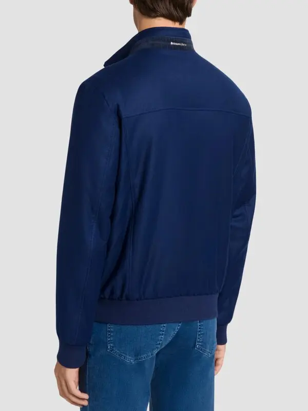 Stefano Ricci Vicuña And Silk Blend Blouson Jacket