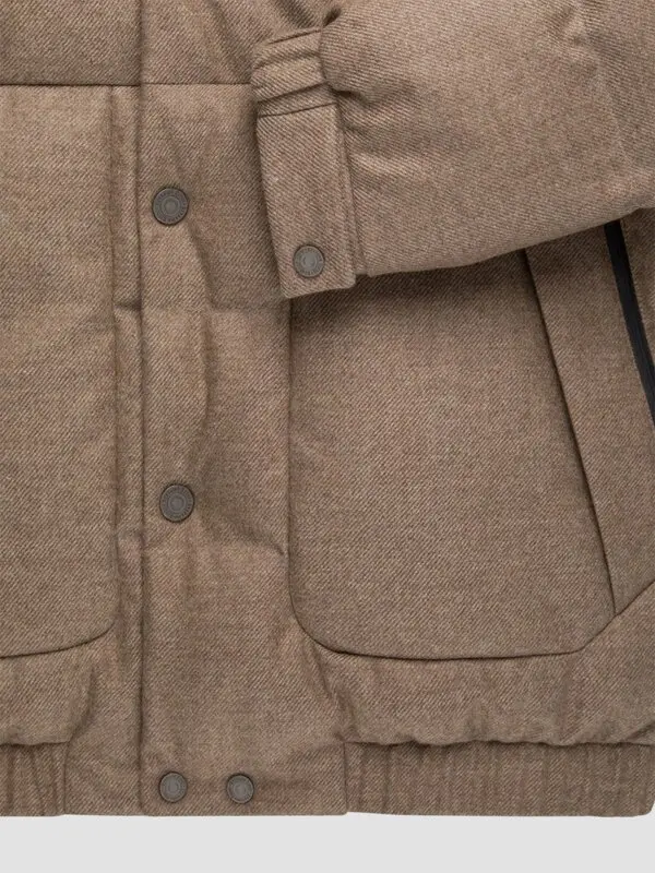 Stefano Ricci Virgin Wool And Cashmere Hooded Down Jacket