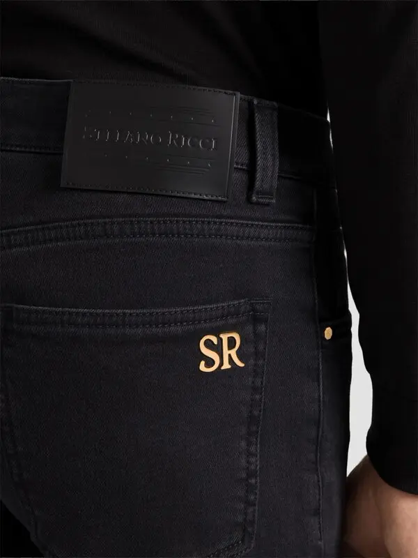 Stefano Ricci Cotton And Cashmere Tapered Jeans