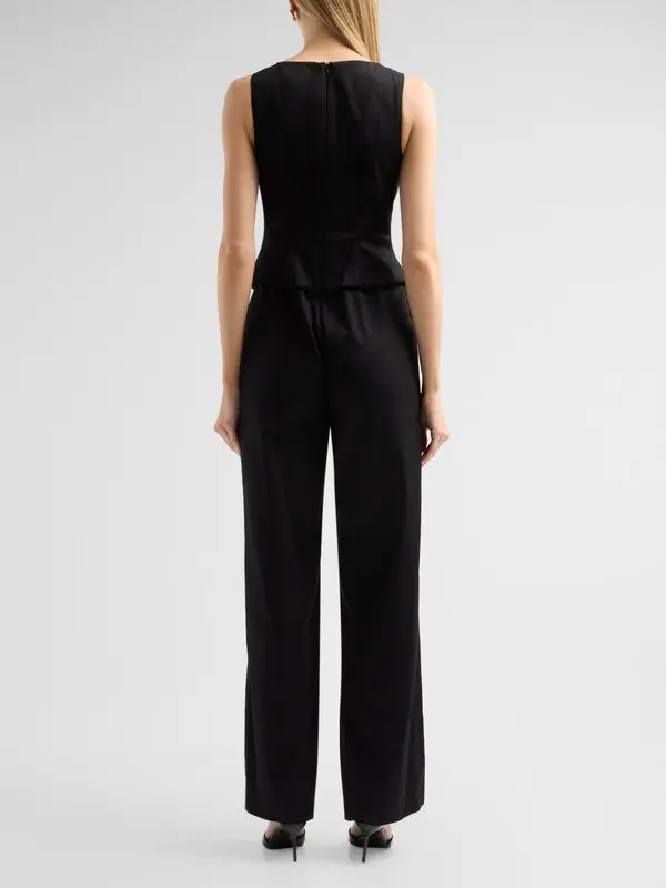 Black Halo Matias Vest Jumpsuit