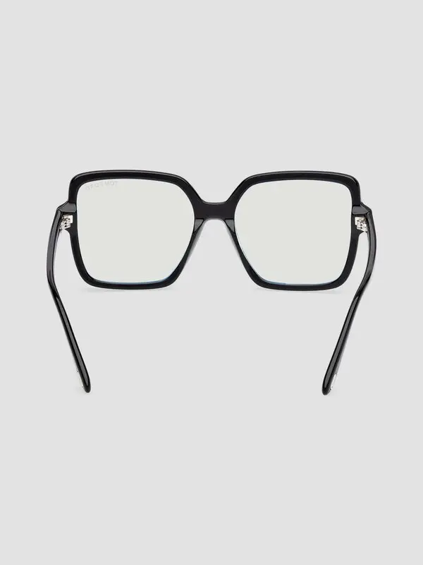 TOM FORD 56mm Square Blue Block Eyeglasses