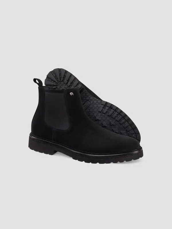 Stefano Ricci Suede Chelsea Boots - Black