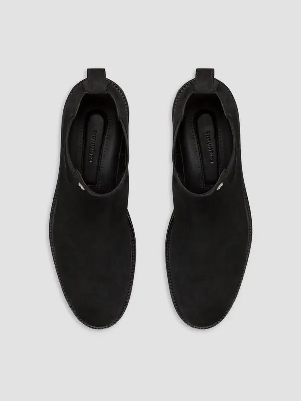Stefano Ricci Suede Chelsea Boots - Black