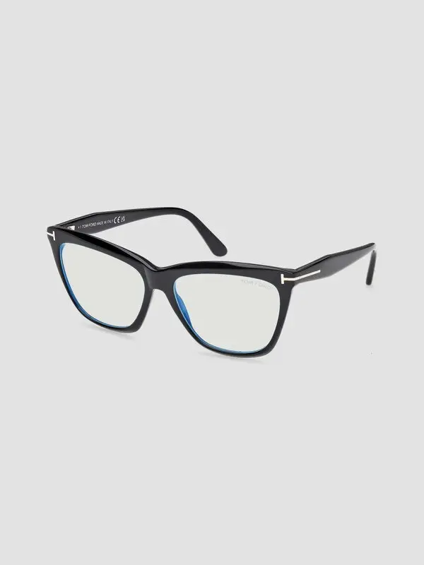 TOM FORD 56mm Blue Block Eyeglasses