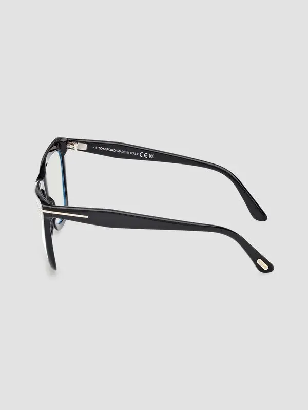 TOM FORD 56mm Blue Block Eyeglasses