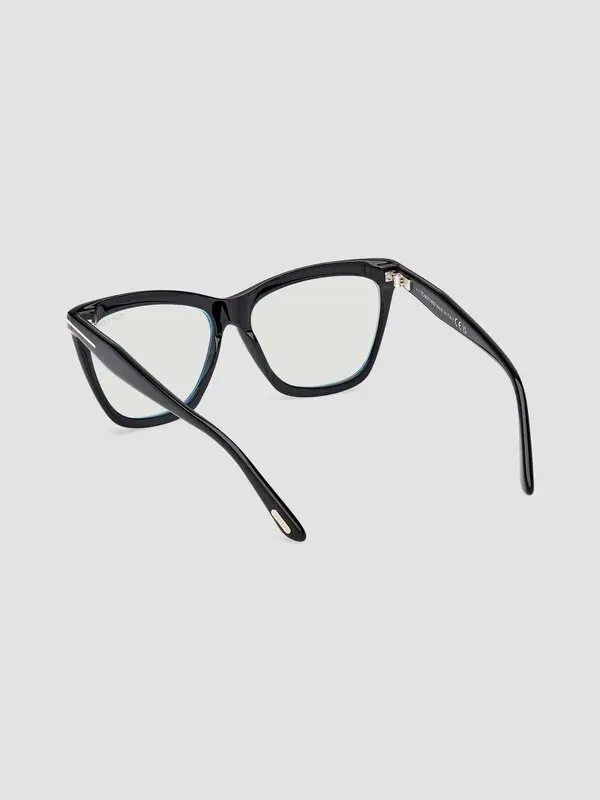 TOM FORD 56mm Blue Block Eyeglasses