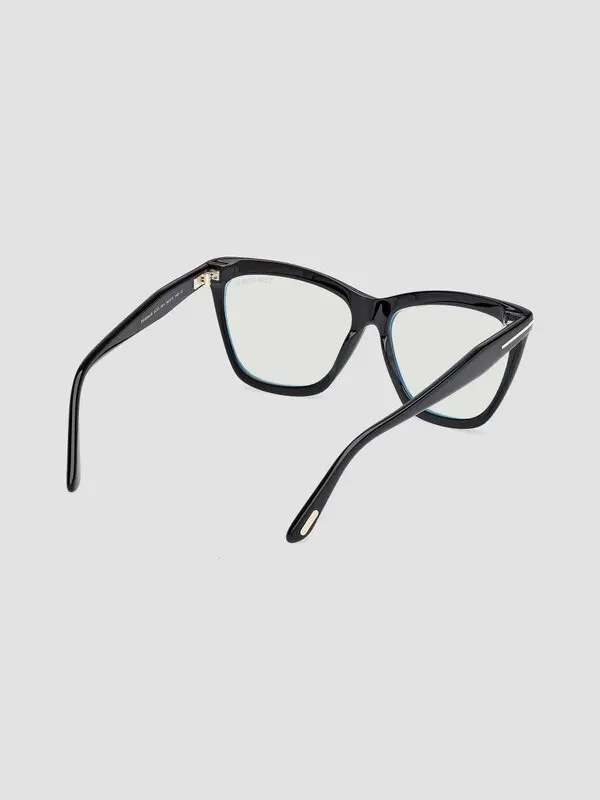 TOM FORD 56mm Blue Block Eyeglasses