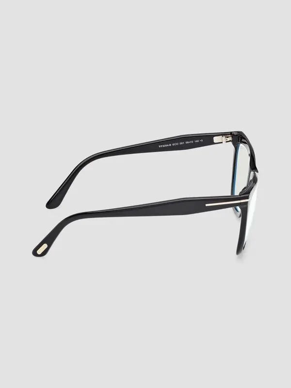 TOM FORD 56mm Blue Block Eyeglasses