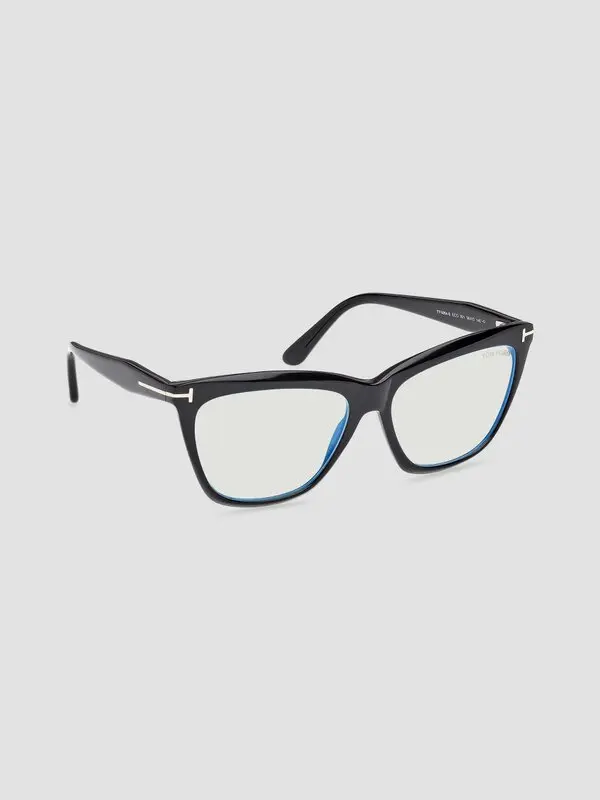 TOM FORD 56mm Blue Block Eyeglasses