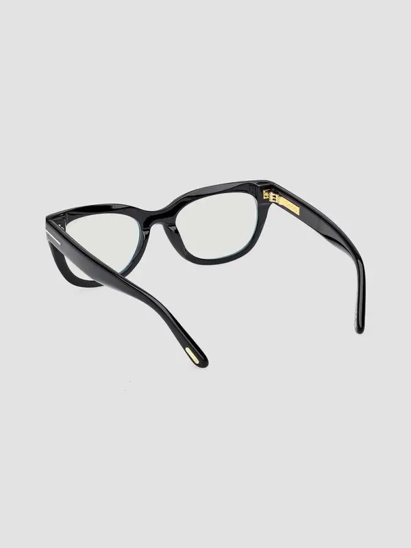 TOM FORD 53mm Oval Blue Block Eyeglasses