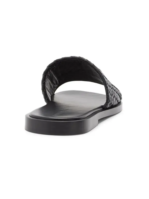 Bottega Veneta Elio Intrecciato Leather Sandals