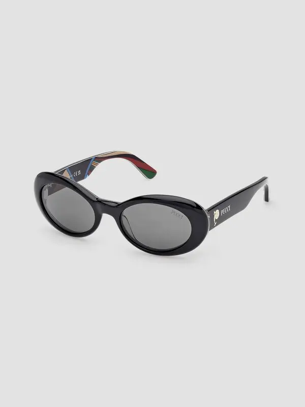 Emilio Pucci 53mm Oval Sunglasses - Black