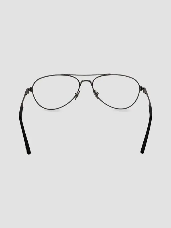TOM FORD 56mm Blue Block Aviator Glasses