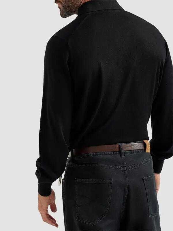 Brunello Cucinelli Lightweight Knit Polo Shirt