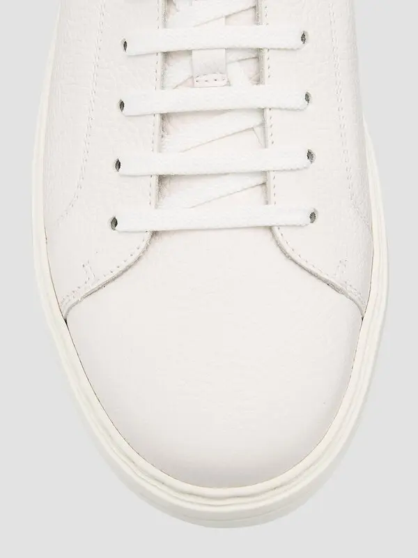 Brunello Cucinelli Grain Leather Low-top Sneakers
