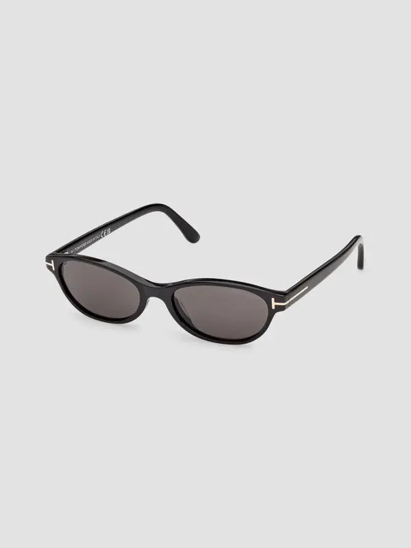 TOM FORD Chloe 52mm Oval Sunglasses - Black