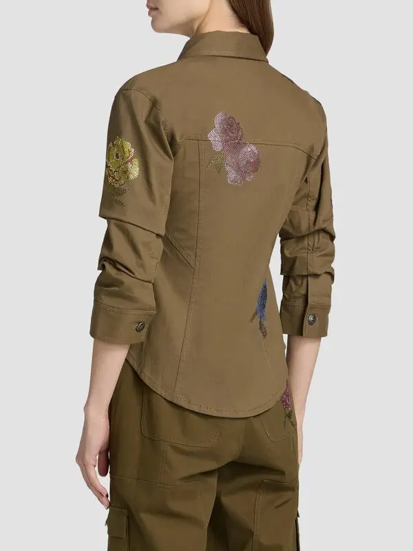 Cinq À Sept Canyon Crystal Rose Scrunched Jacket