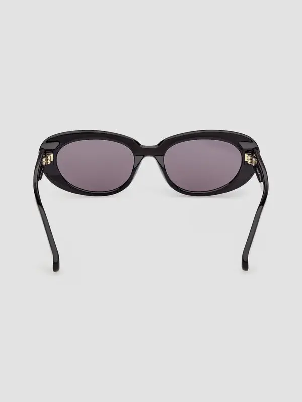 Max Mara 53mm Oval Sunglasses - Black