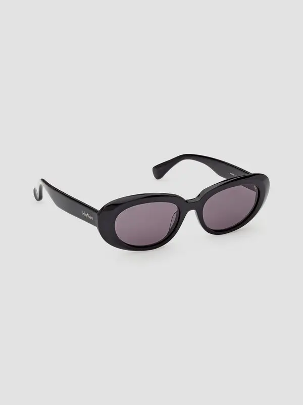 Max Mara 53mm Oval Sunglasses - Black