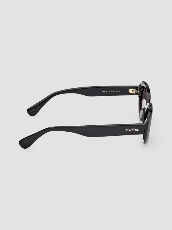 Max Mara 53mm Oval Sunglasses - Black