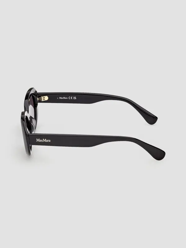 Max Mara 53mm Oval Sunglasses - Black
