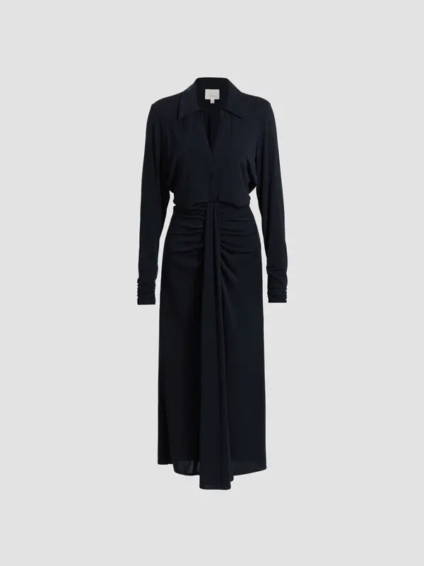 Cinq À Sept Seferina Midi-shirtdress - Navy