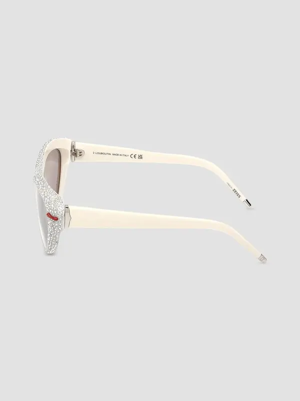 CHRISTIAN LOUBOUTIN Kate 56mm Crystal-embellished Cat-eye Sunglasses