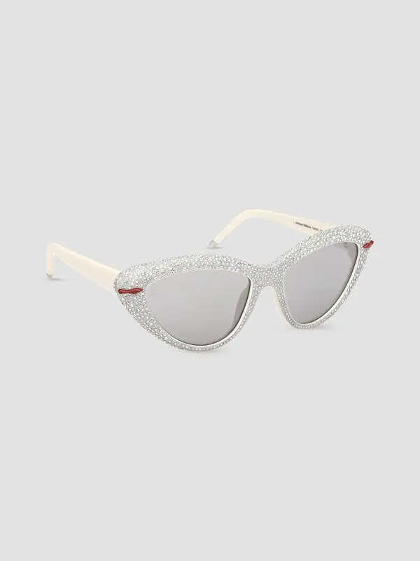CHRISTIAN LOUBOUTIN Kate 56mm Crystal-embellished Cat-eye Sunglasses
