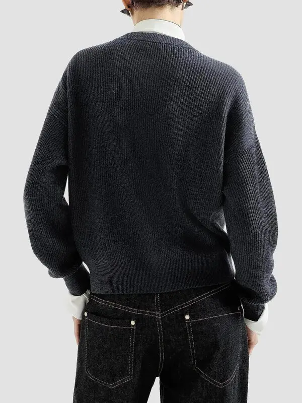 Brunello Cucinelli Sparkling Cashmere English Rib Cardigan