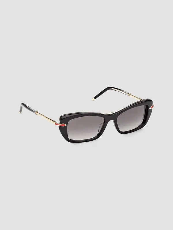 CHRISTIAN LOUBOUTIN 53mm Rectangular Sunglasses - Gold Black