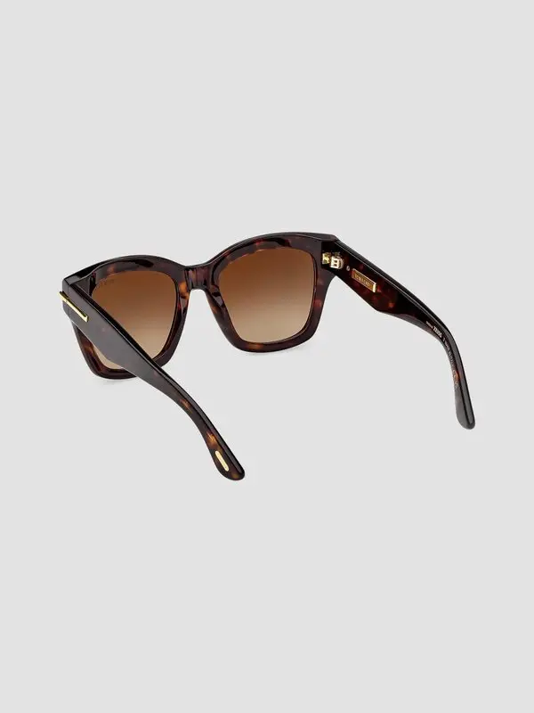 TOM FORD Icon 53mm Square Sunglasses - Brown