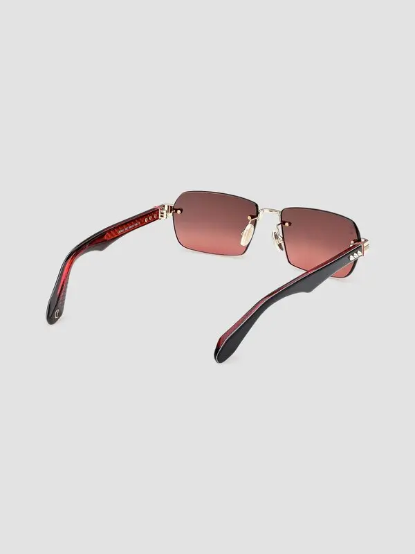 CHRISTIAN LOUBOUTIN 56mm Rectangular Sunglasses
