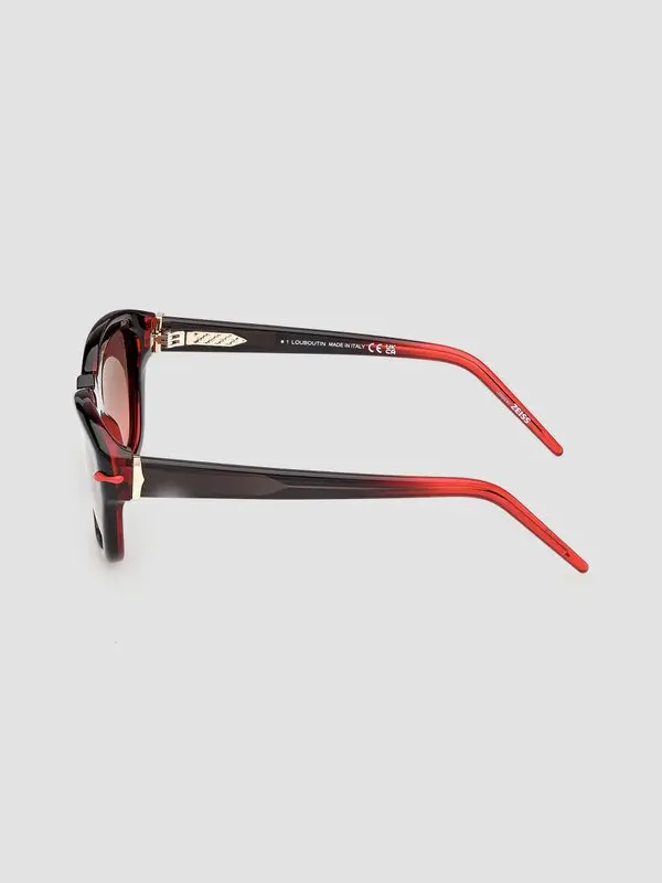 CHRISTIAN LOUBOUTIN Kate 53mm Rectangular Sunglasses