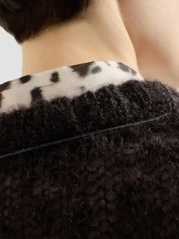 Brunello Cucinelli Sparkling Mohair Sweater Vest With Monili
