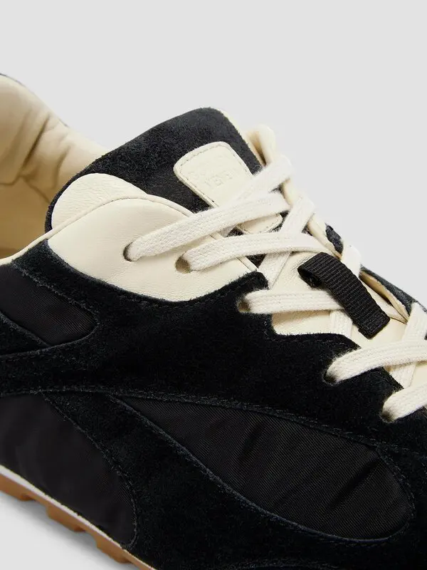Bottega Veneta Orbit Flash Suede Sneakers - Black