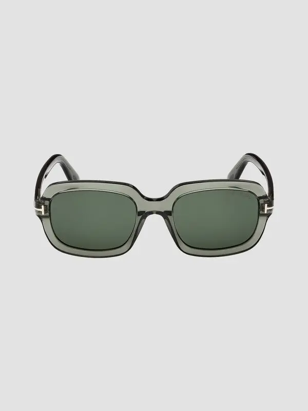 TOM FORD Lana-02 53mm Square Sunglasses - Green