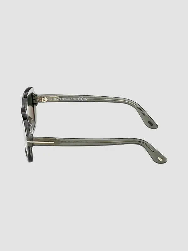 TOM FORD Lana-02 53mm Square Sunglasses - Green