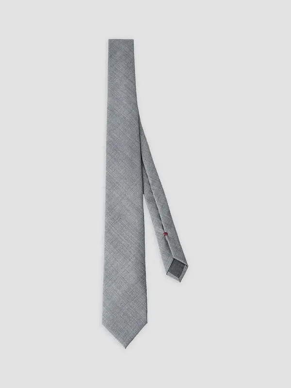 Brunello Cucinelli Virgin Wool Tie - Medium Grey