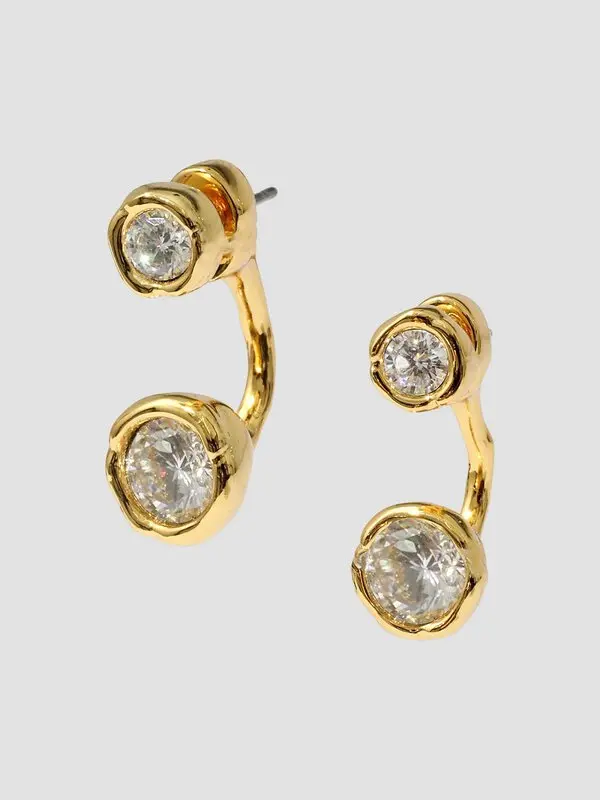 Alexis Bittar Asterales 14k--plated & Cubic Zirconia Ear Jackets