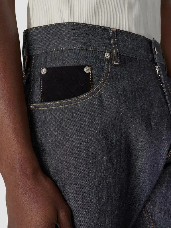 Bottega Veneta Cuffed Wide-leg Jeans