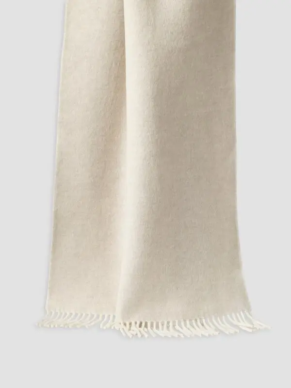 Brunello Cucinelli Wool And Cashmere Knit Scarf - Panama
