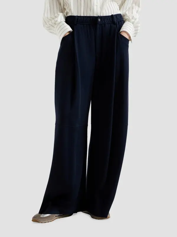 Brunello Cucinelli Cotton And Silk Interlock Track Pants