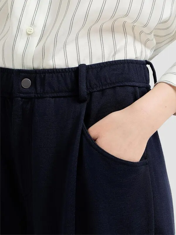 Brunello Cucinelli Cotton And Silk Interlock Track Pants