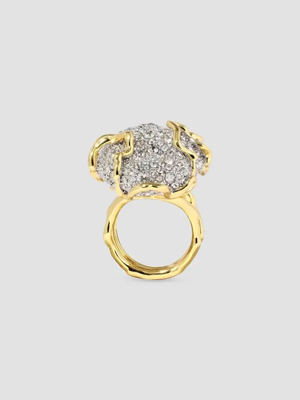 Alexis Bittar Solanales Two-tone & Glass Crystal Geode Ring
