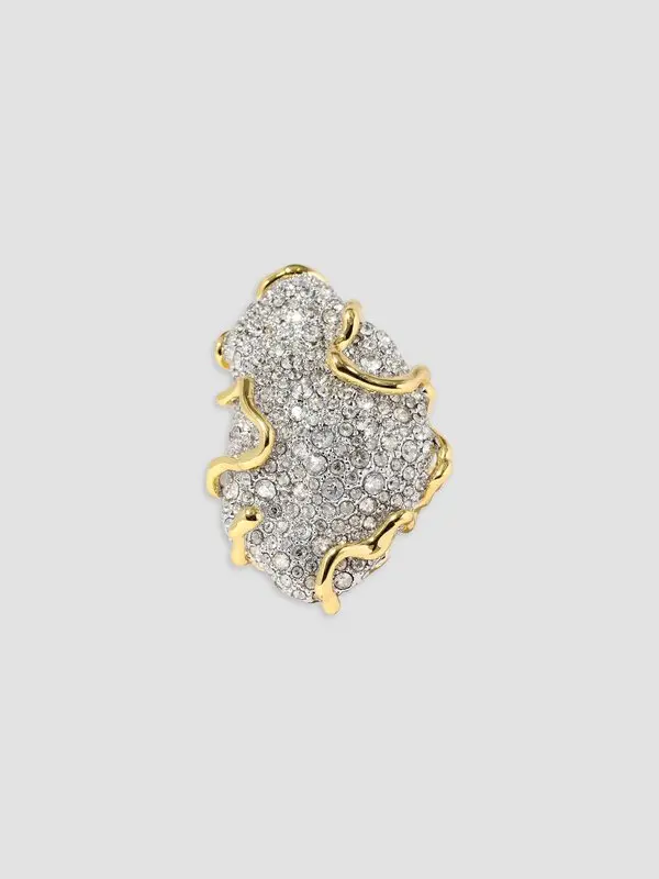 Alexis Bittar Solanales Two-tone & Glass Crystal Geode Ring