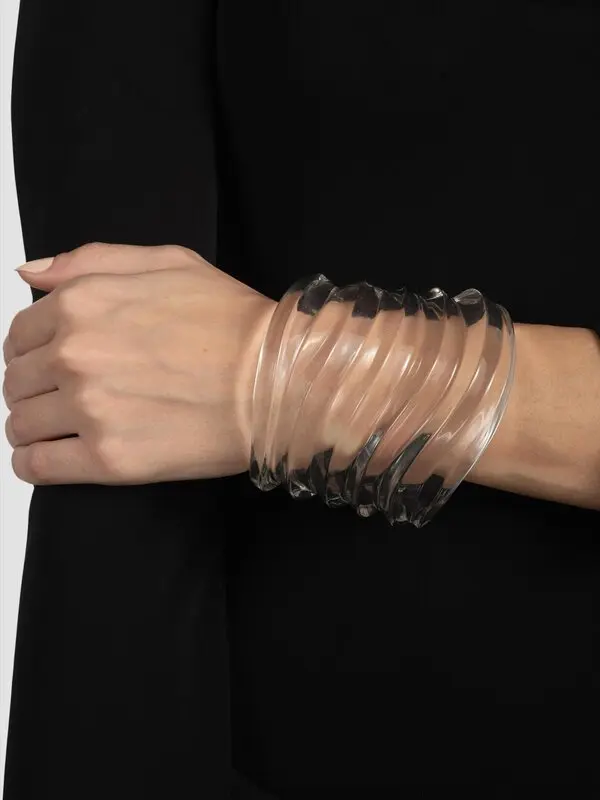 Alexis Bittar Liquid Lucite Wide Ripple Cuff