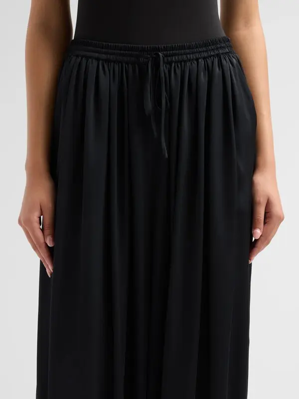 Cinq À Sept Esme Pleated Satin Balloon Pants - Black
