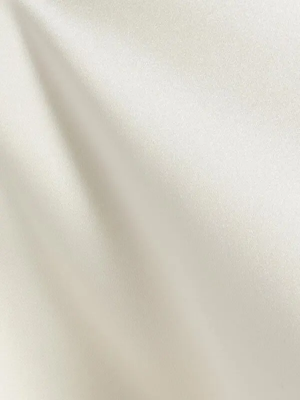 Tanya Taylor Adrien Satin Crepe Top - Ivory