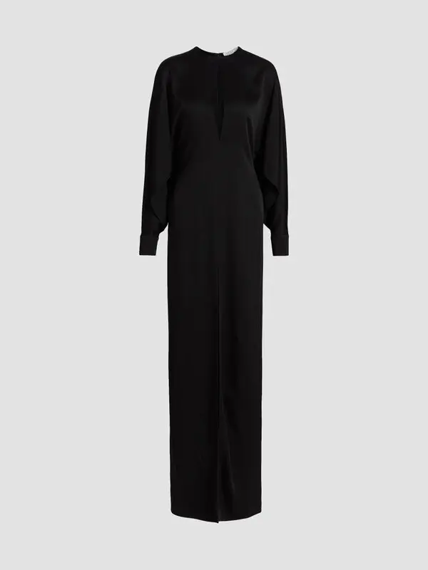 Michael Kors Satin Keyhole Slit Gown